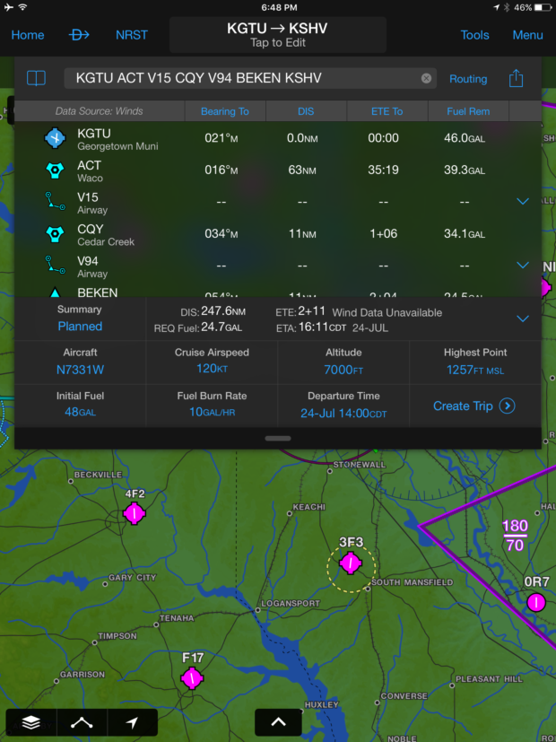 Garmin Pilot’s Latest Update Matches ForeFlight’s On-Map Chart Display ...